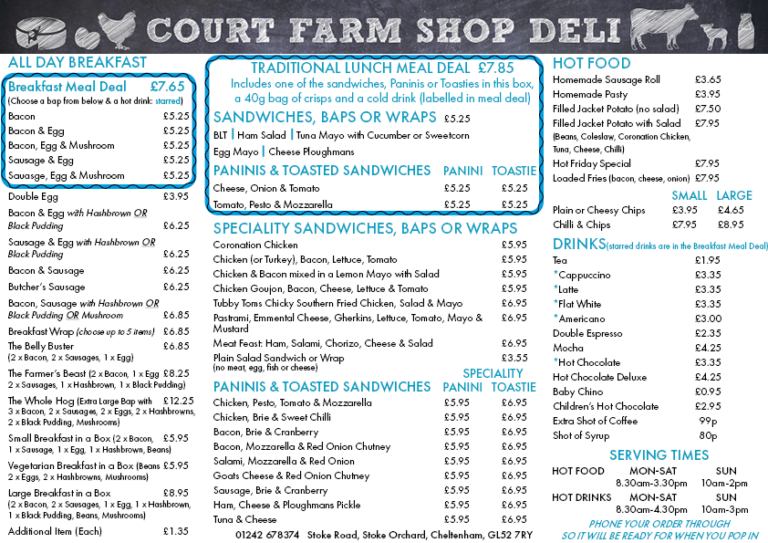 Court Farm Shop Delicatessen | Court Farm Shop